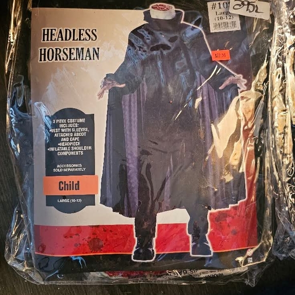 Costumes | Headless Horseman Kids Costume Black | Poshmark